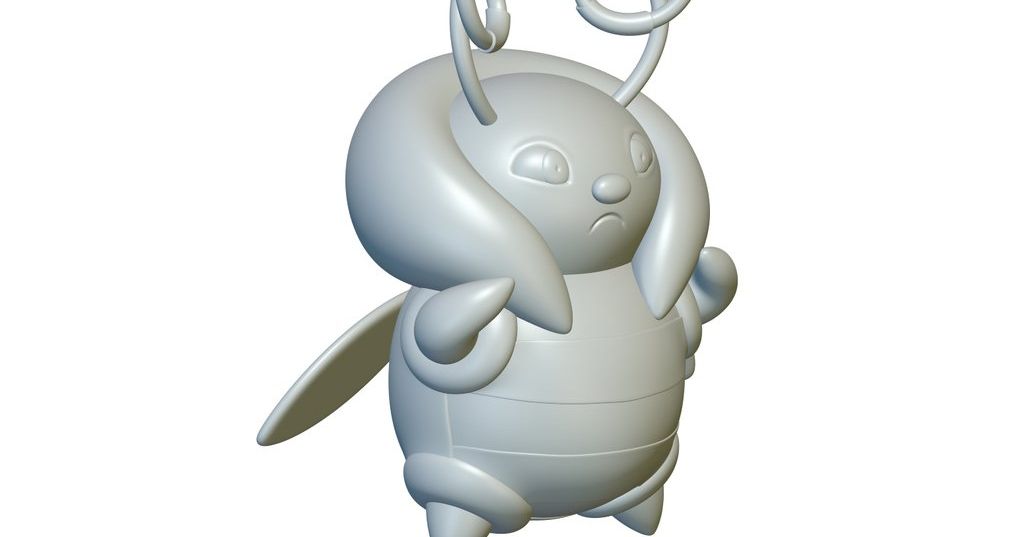 Pokemon Volbeat #313 - Optimized for 3D Printing by 3Dprint1UP ...
