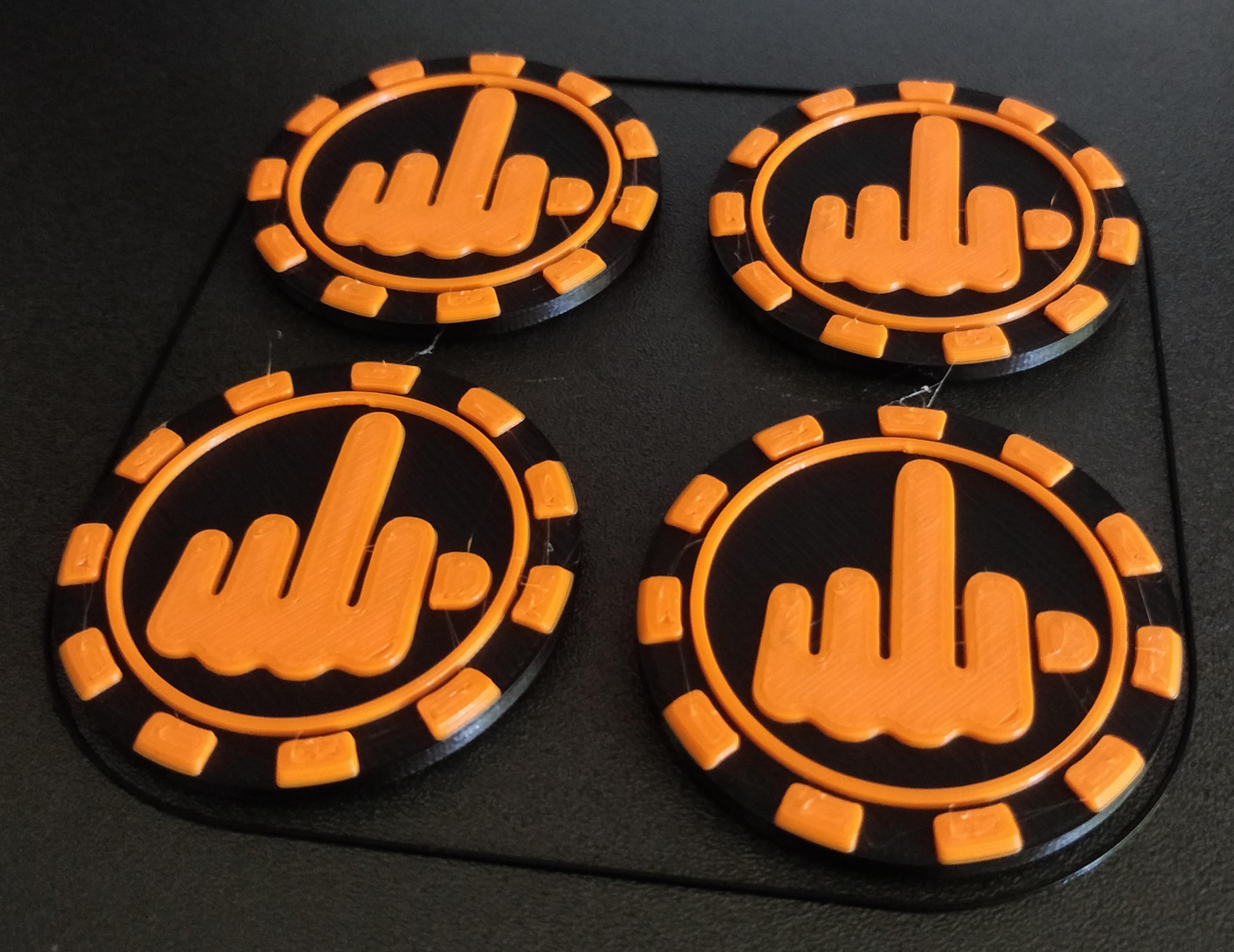 "The Finger" Token / Chip by EmmGee | Download free STL model ...