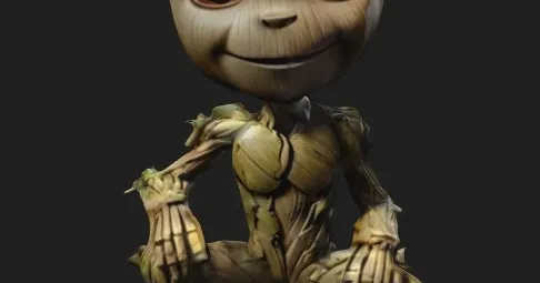 Cute sitting Groot by 3Dmar | Download free STL model | Printables.com