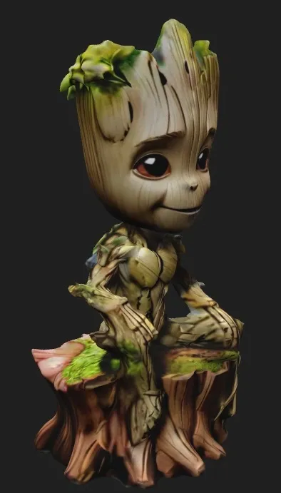 Cute sitting Groot by 3Dmar | Download free STL model | Printables.com