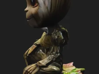 Cute sitting Groot by 3Dmar | Download free STL model | Printables.com