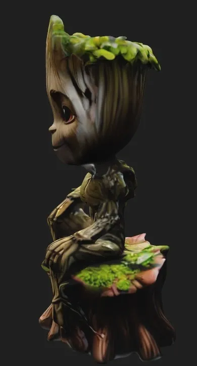 Cute sitting Groot by 3Dmar | Download free STL model | Printables.com