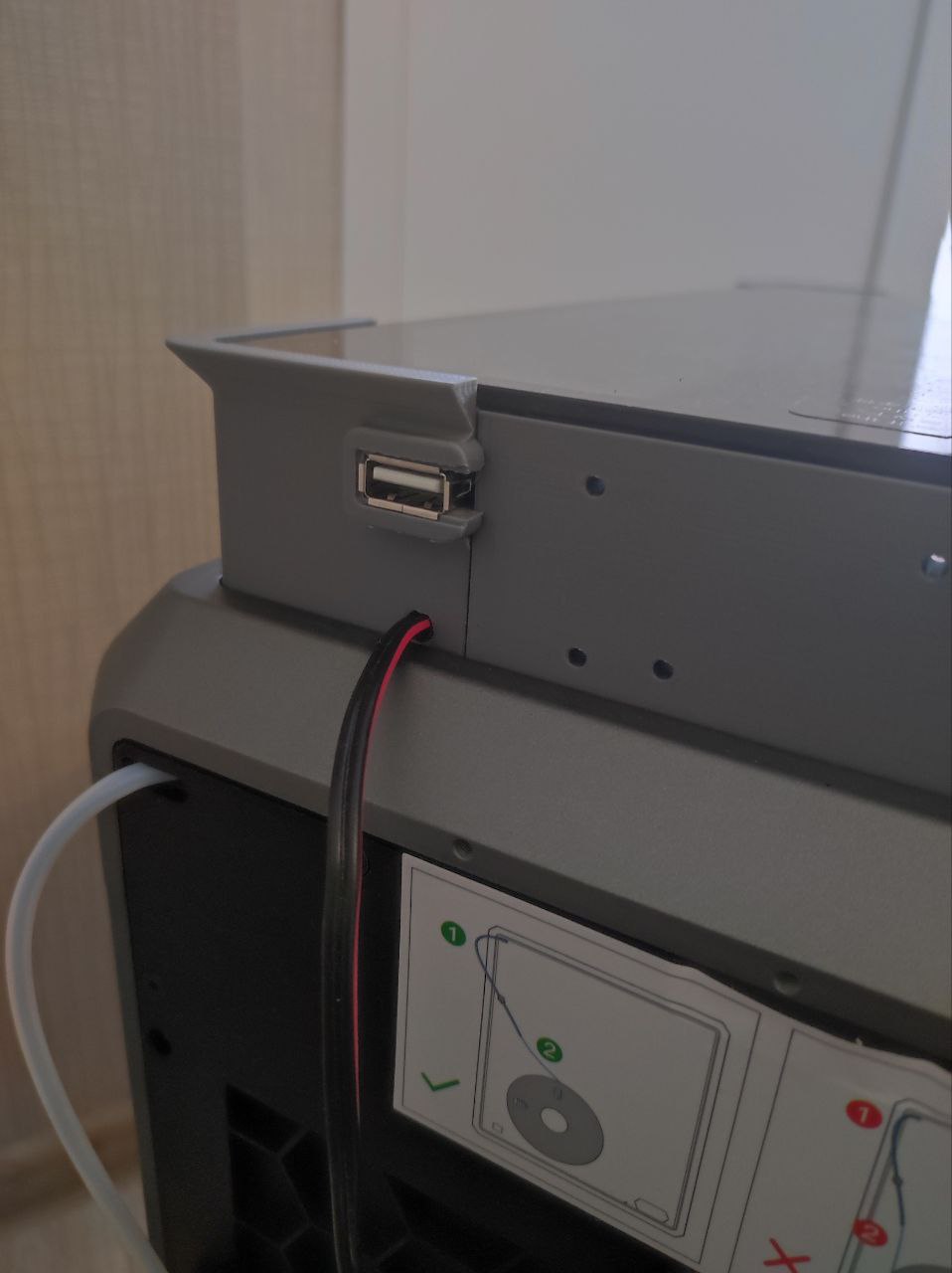 K1 Max Riser - Corner piece with USB extension cord mount by k1-801 | Download free STL model ...