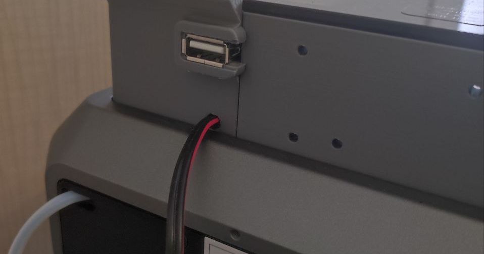 K1 Max Riser - Corner piece with USB extension cord mount by k1-801 ...