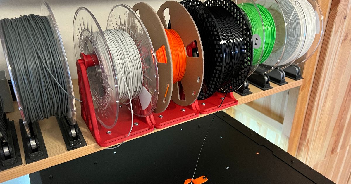 My ultimate filament spool holder by Kerndrup | Download free STL model ...
