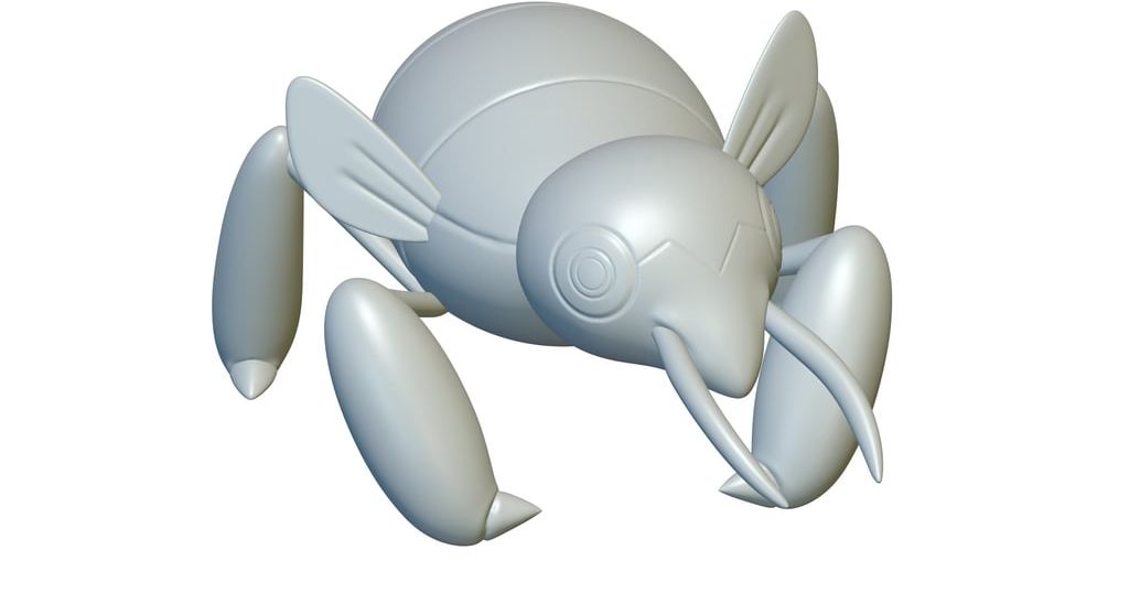 Pokemon Nincada #290 - Optimized for 3D Printing by 3Dprint1UP ...
