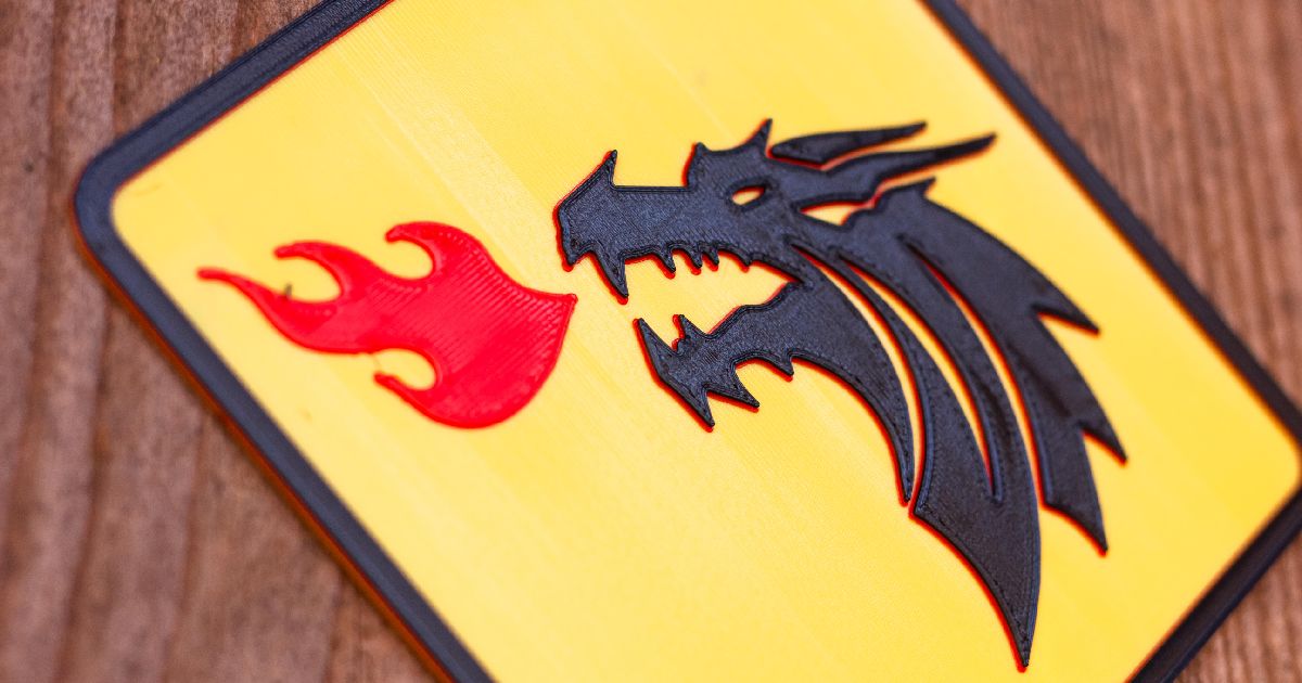 DRAGON sign. Single color printer friendly. by Igotocds | Download free ...