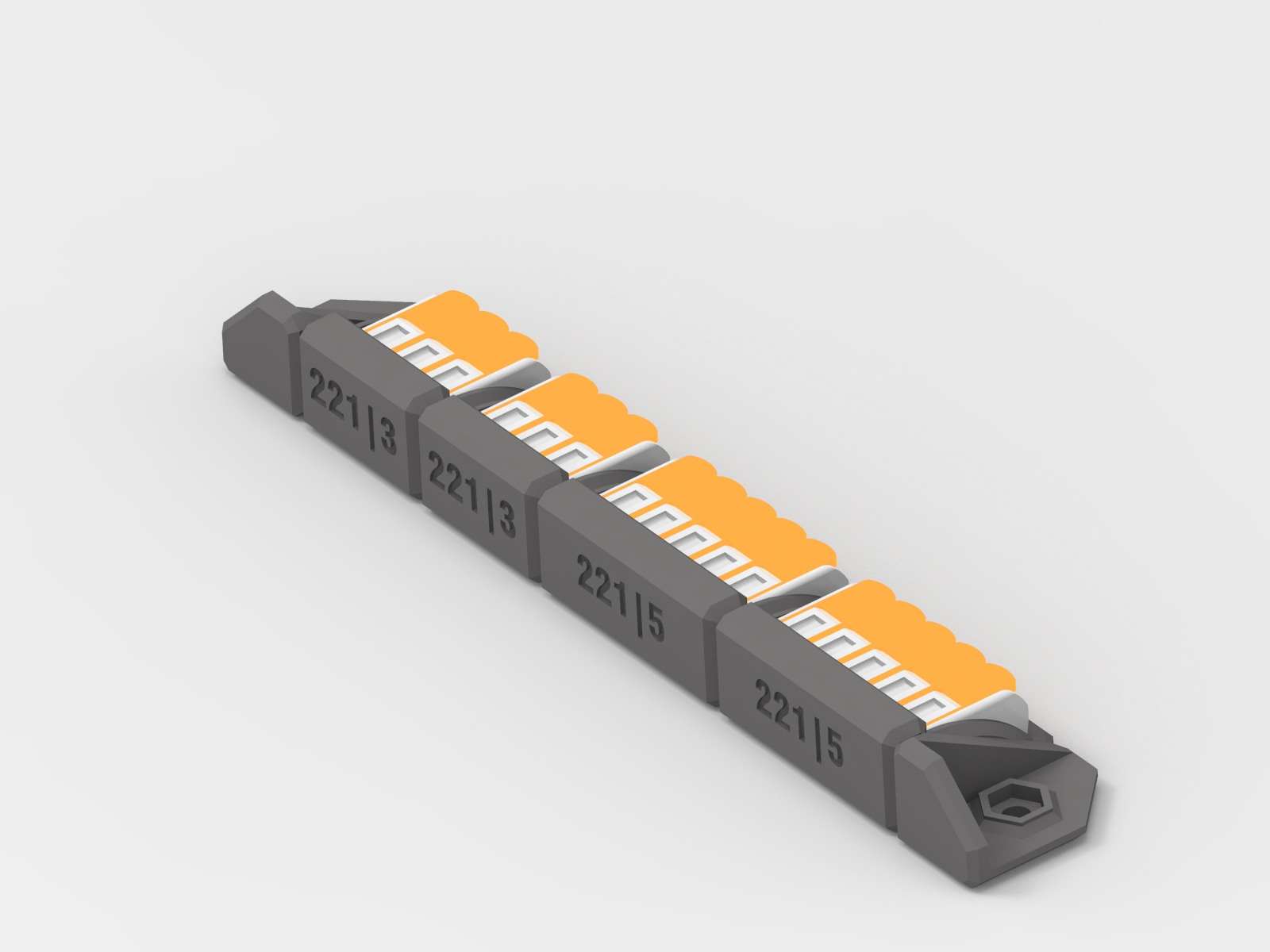 WAGO 221 Mount - 11 Variations by VC Design | Download free STL model ...