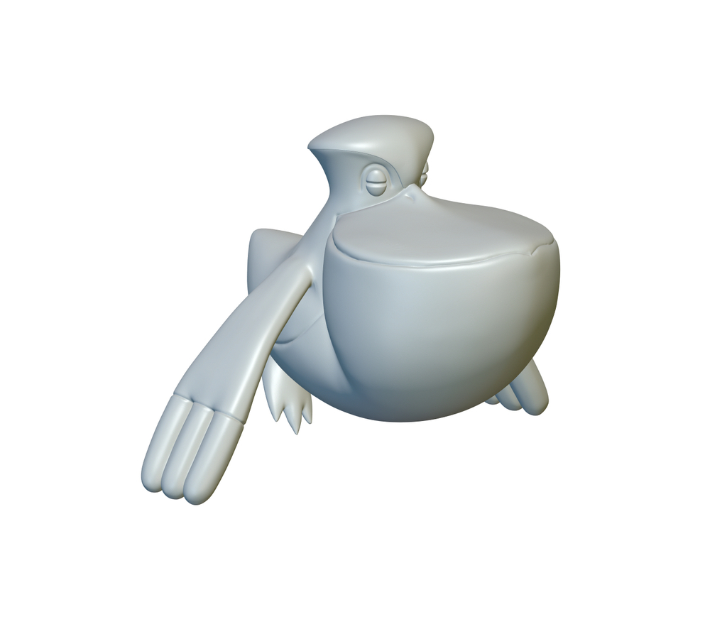 Pokemon Pelipper #279 - Optimized for 3D Printing by 3Dprint1UP ...