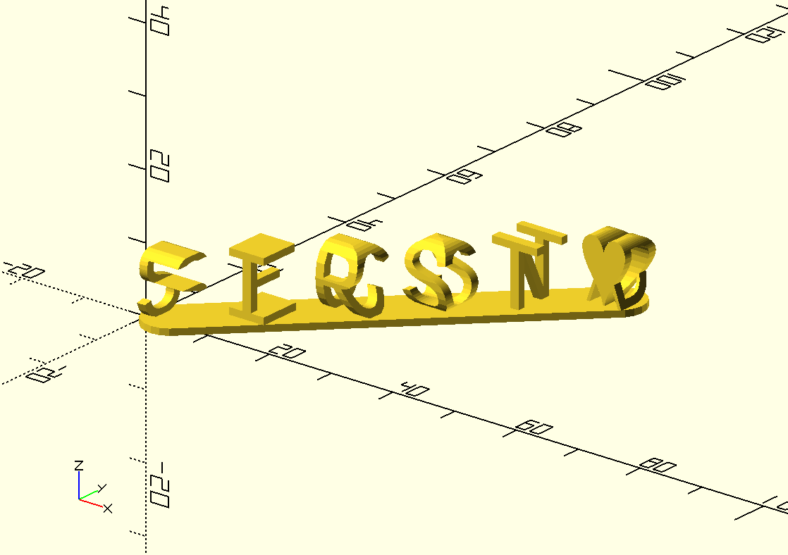 Dual name 3D by David | Download free STL model | Printables.com