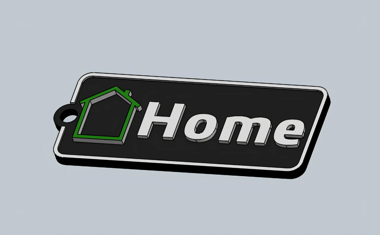 Home Keychain by Berat Yalçınkaya | Download free STL model ...