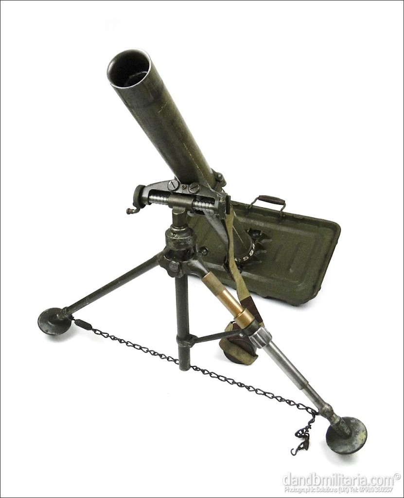 81 mm mortar with shell by purple timmy | Download free STL model ...