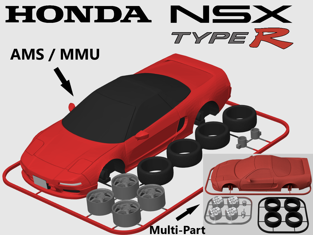 Honda NSX Type R Kit Card by The Kit Card Guy | Download free STL model ...