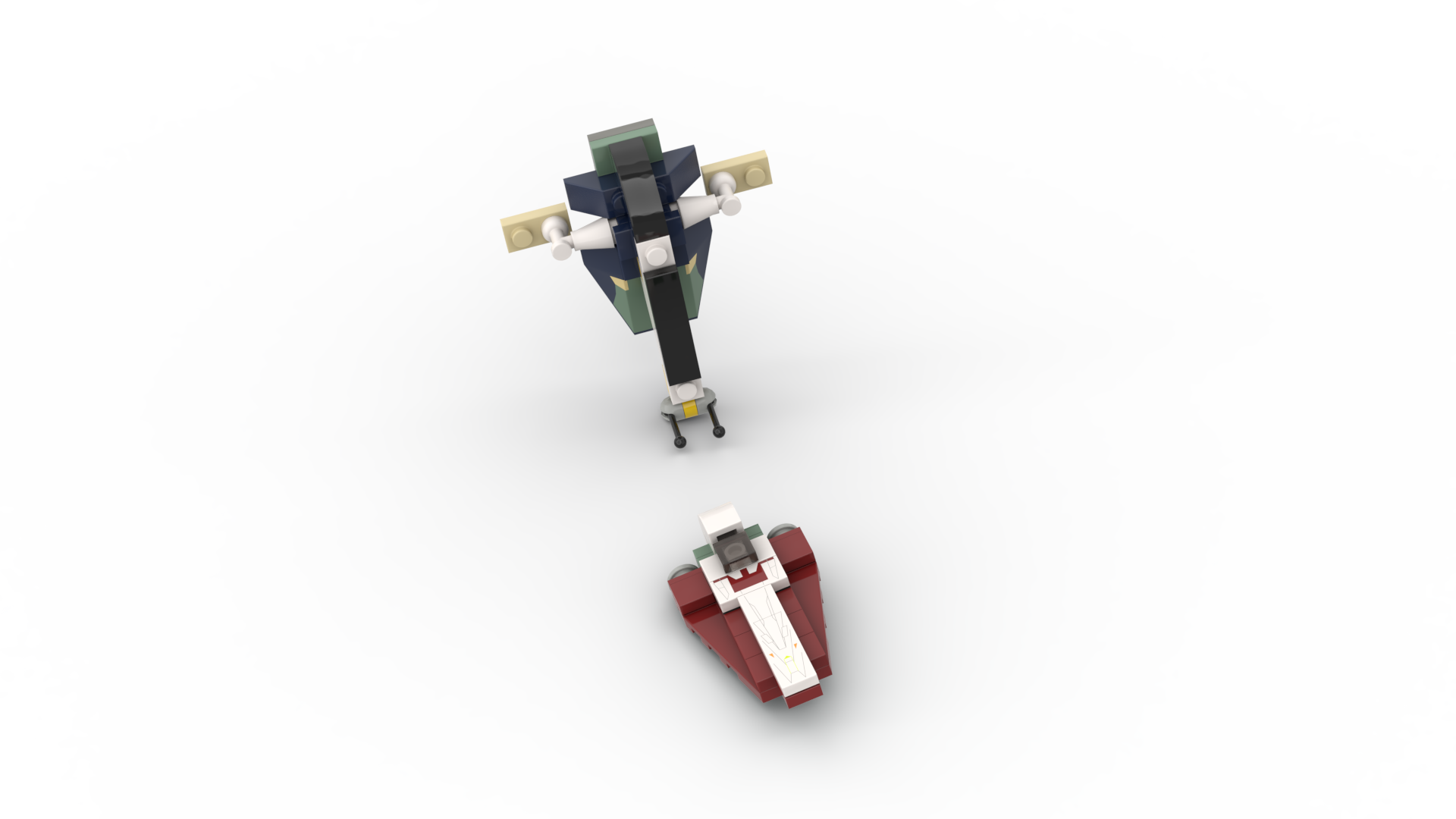 Brick Jedi Starfighter & Slave I - Mini by Brickmaster | Download free ...