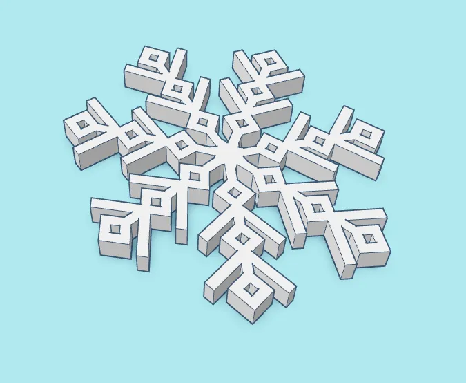 Snow flake by Master Constructor | Download free STL model | Printables.com