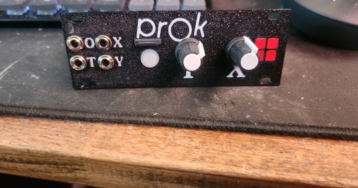 Prok Drum 1U Faceplace for Eurorack/Modular by stuckpixel | Download free STL model | Printables.com
