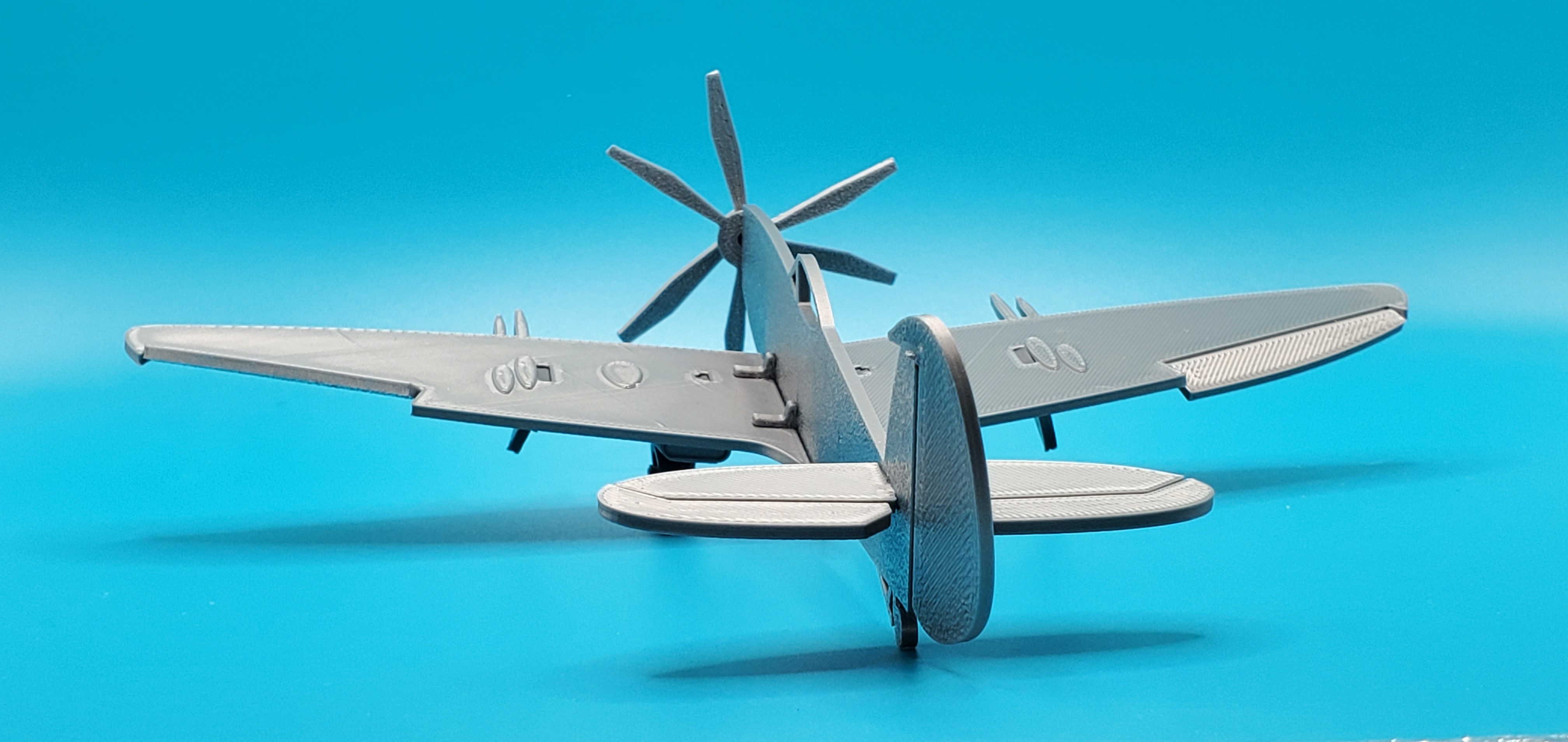Supermarine Seafire Mk 47 - Contrarotating Props - Model Airplane Kit ...