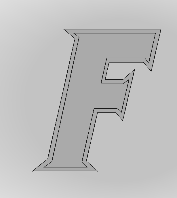Florida Gators "F" Symbol by Jake The Printer | Download free STL model ...