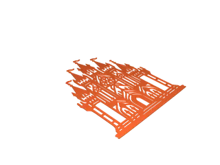 Stencil: Castle by Nina Máčová | Download free STL model | Printables.com