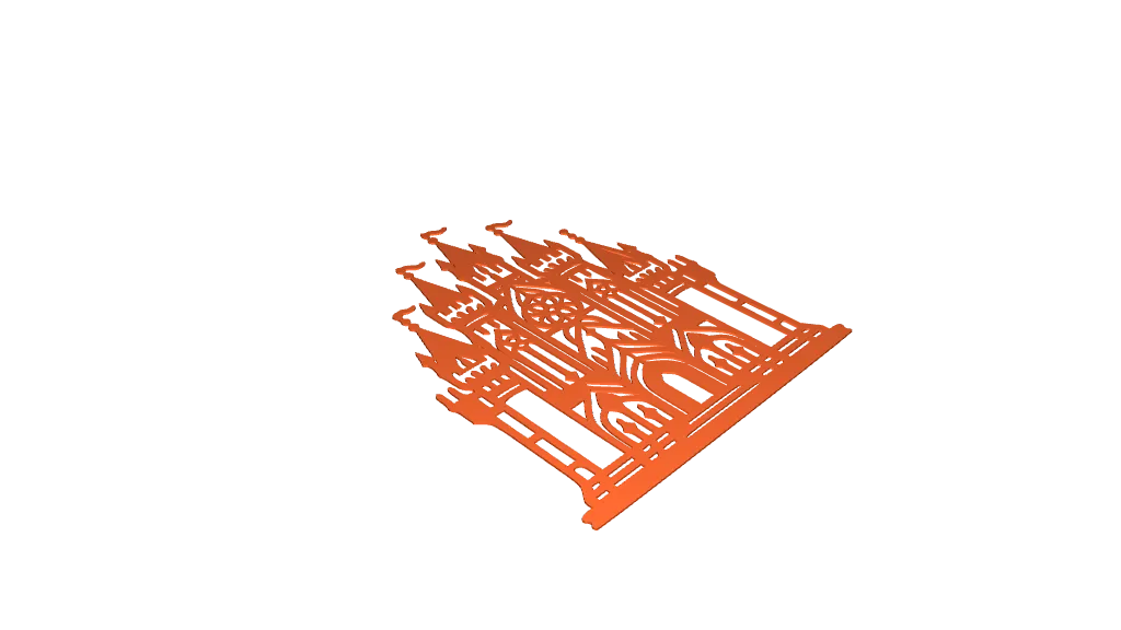Stencil: Castle by Nina Máčová | Download free STL model | Printables.com