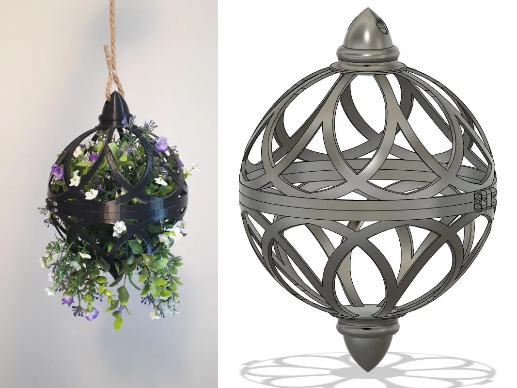 Hanging Orb Planter (For artificial plants or succulents) by Raleigh_U ...