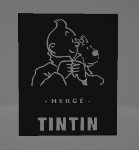 TINTIN Wall art by HelloWorld01 | Download free STL model | Printables.com