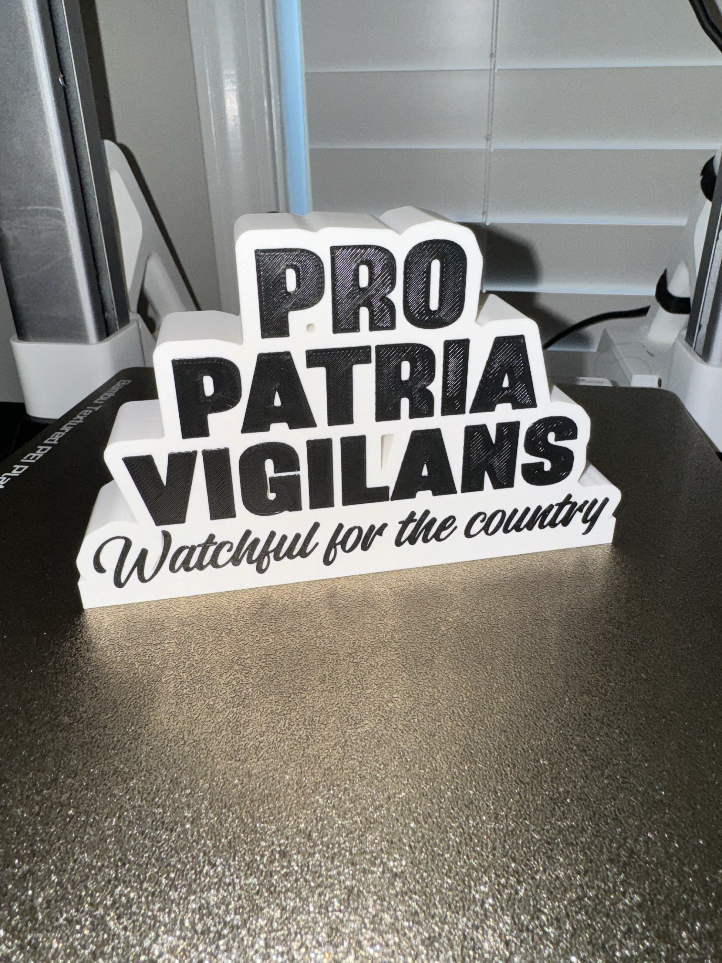 Pro Patria Vigilans Desk Ornament by Brandon Miller | Download free STL ...