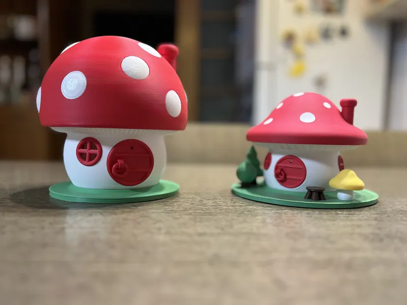 Mushroom House Lamp by wuguigui | Download free STL model | Printables.com