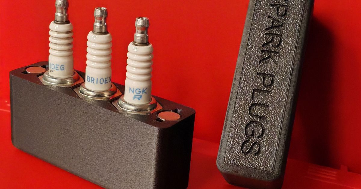 Spark plug case (for 3&4 pcs) by vaporFIN | Download free STL model ...
