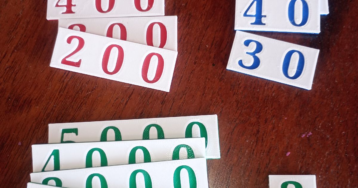 NUMEROS LARGOS MONTESSORI SISTEMA DECIMAL by jimenica | Download free ...