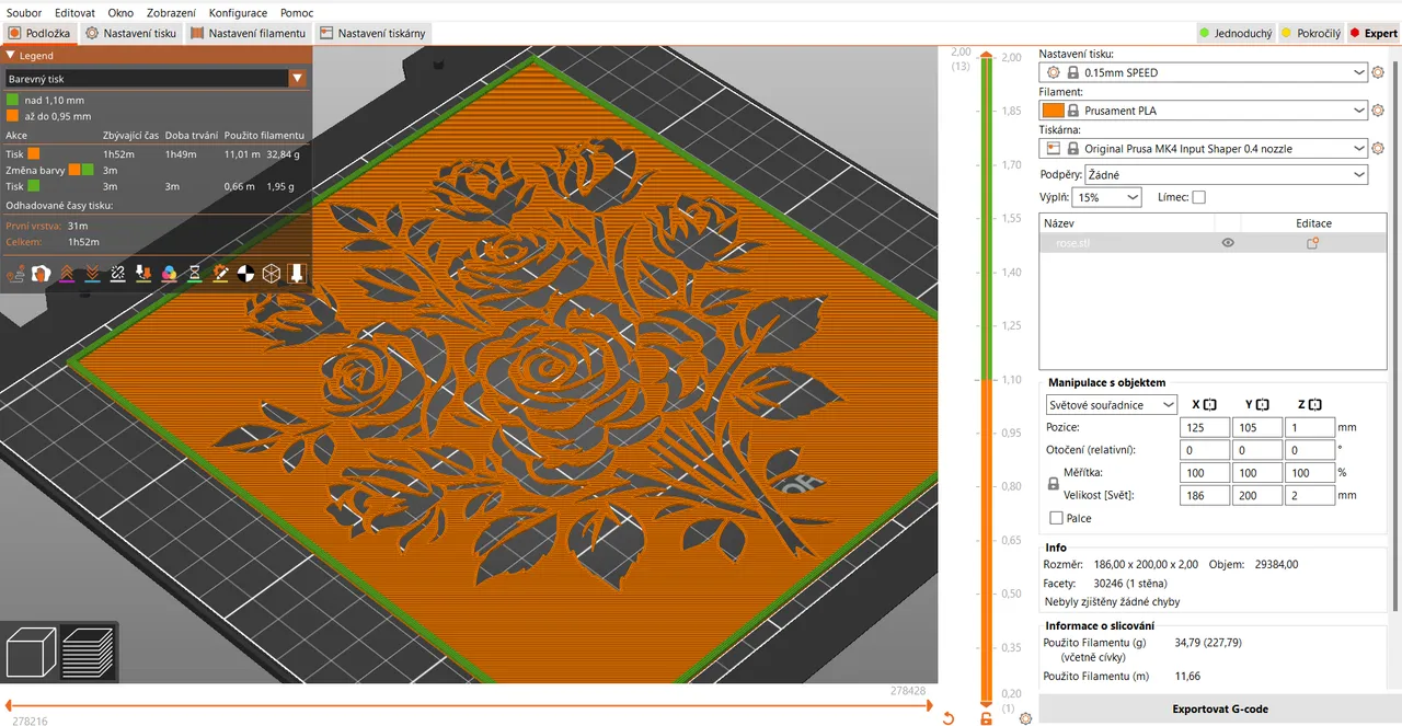 Stencil: Rose 1 by Nina Máčová | Download free STL model | Printables.com