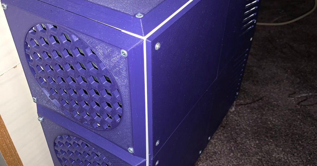 COMPLETELY 3D PRINTED 11L MATX CASE -SFX PSU par Tom Idea C ...