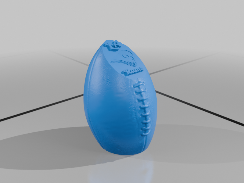 LA Rams displayable football by Bob | Download free STL model ...