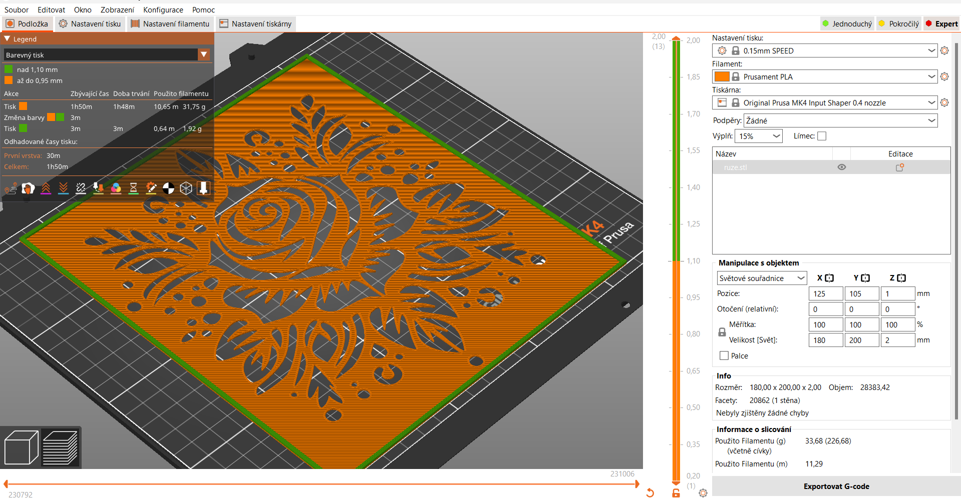 Stencil: Rose 2 by Nina Máčová | Download free STL model | Printables.com