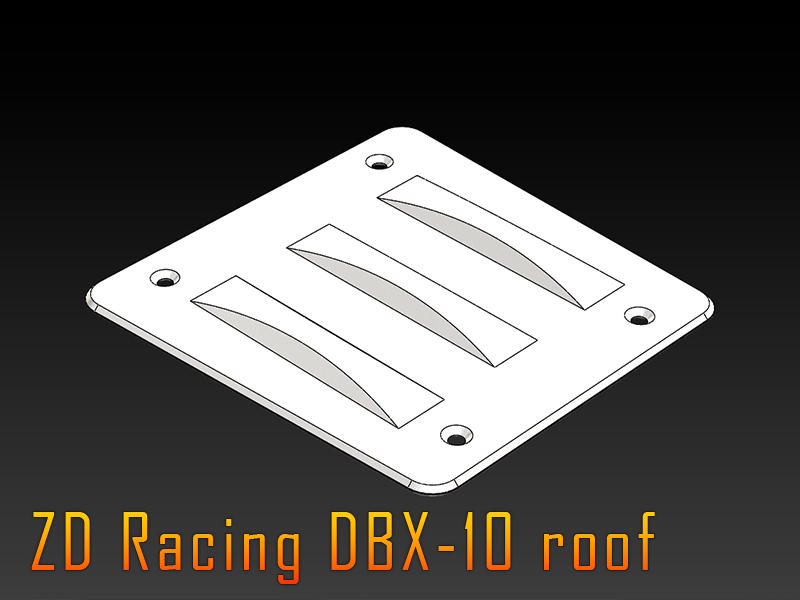 ZD Racing DBX-10 roof by bOBER mASTER | Download free STL model | Printables.com