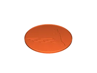 C8 Corvette Logo Coaster by ctbaker | Download free STL model ...