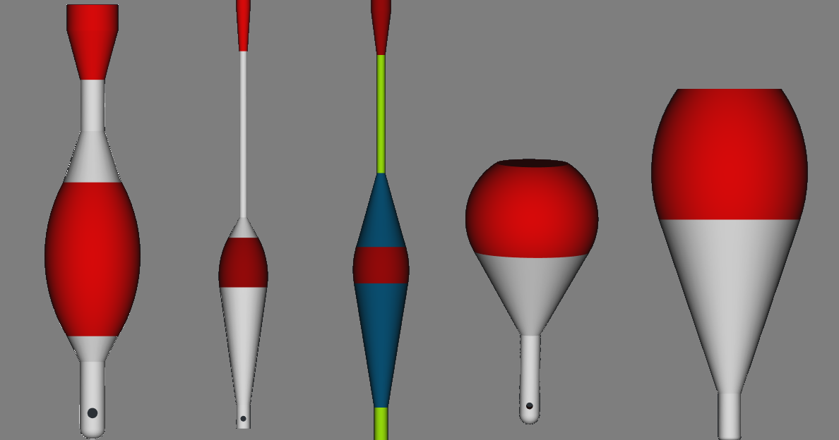 Fishing Floats 5 Set by conray | Download free STL model | Printables.com