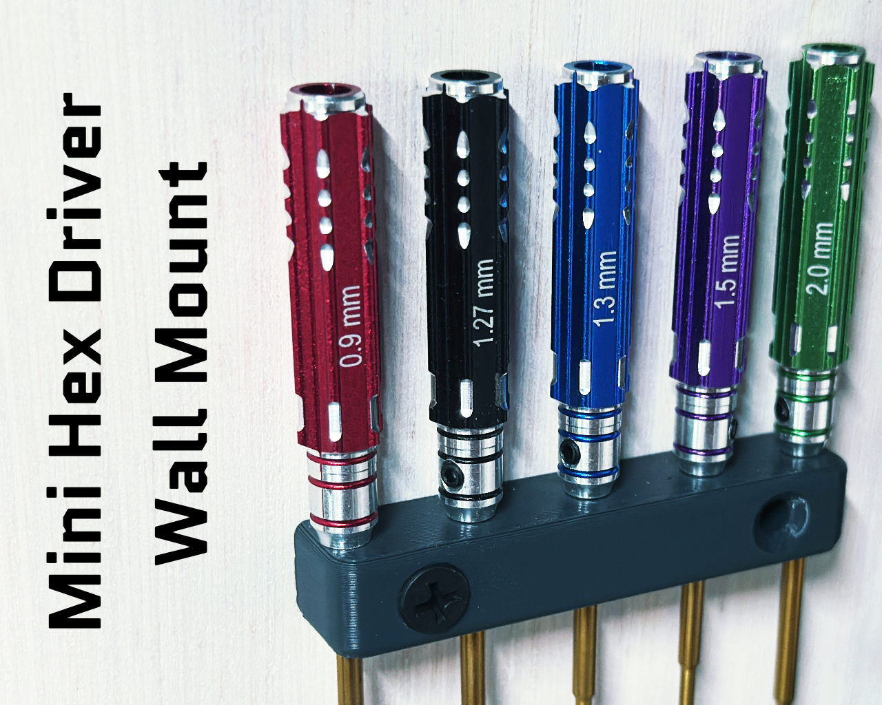Mini Hex Screwdriver Wall Mount by Snail | Download free STL model ...
