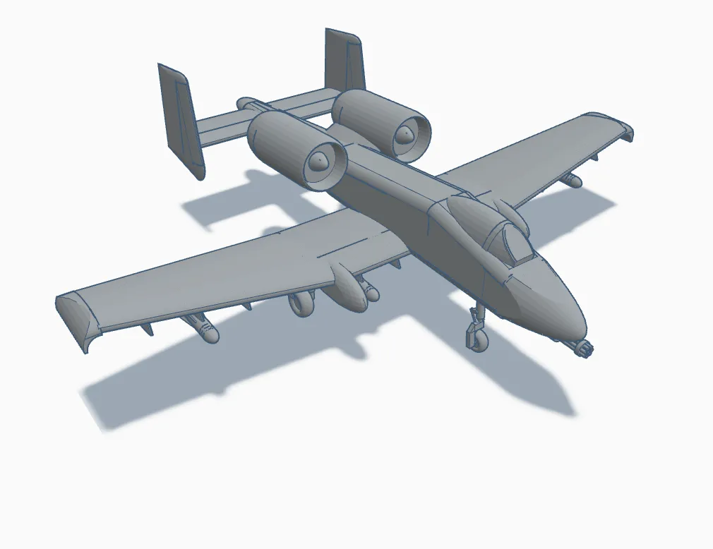 A-10 warthog model by Master Constructor | Download free STL model ...