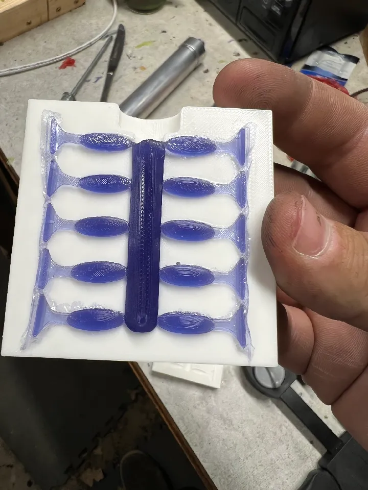 Mini swim bait mold for ice fishing by Travis Foss | Download free STL ...