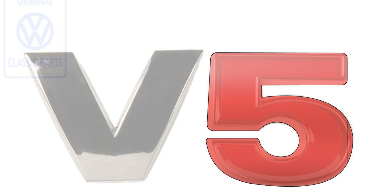 5 VR5 VW Logo by Sechspack | Download free STL model | Printables.com