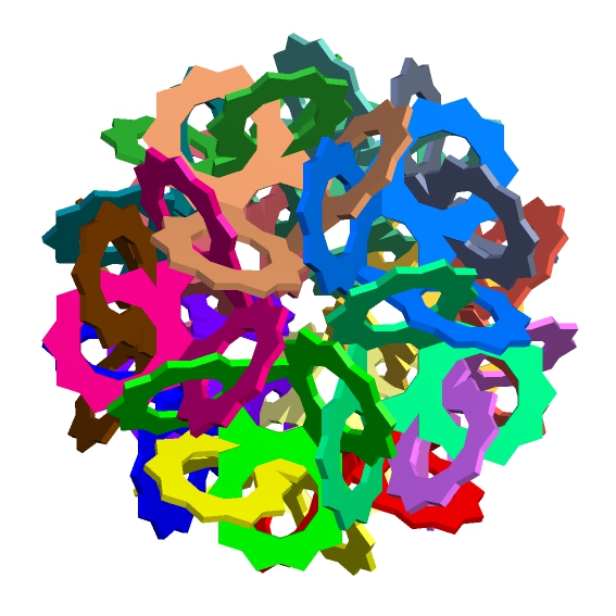 ICOSAHEDRAL POLYLINK 1 by Albert P. Carpenter | Download free STL model ...