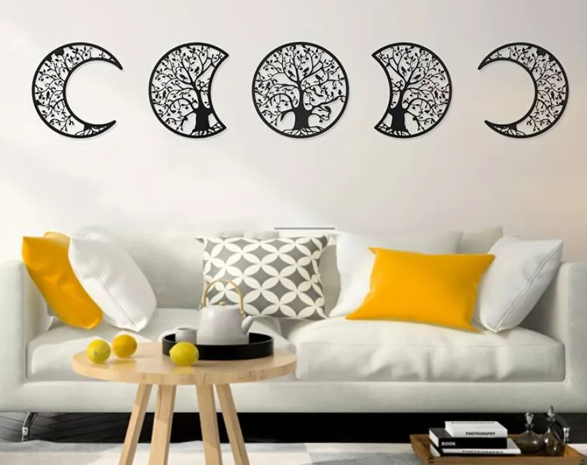 moon phase wall decal