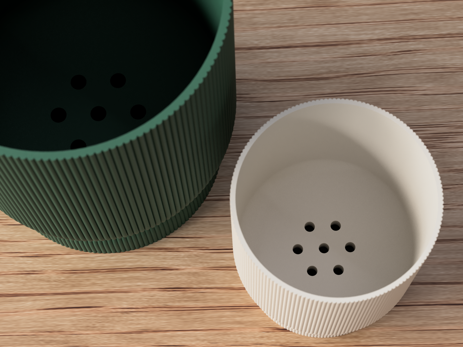 Planter with twist/lock drip tray by Sabre Design | Download free STL ...