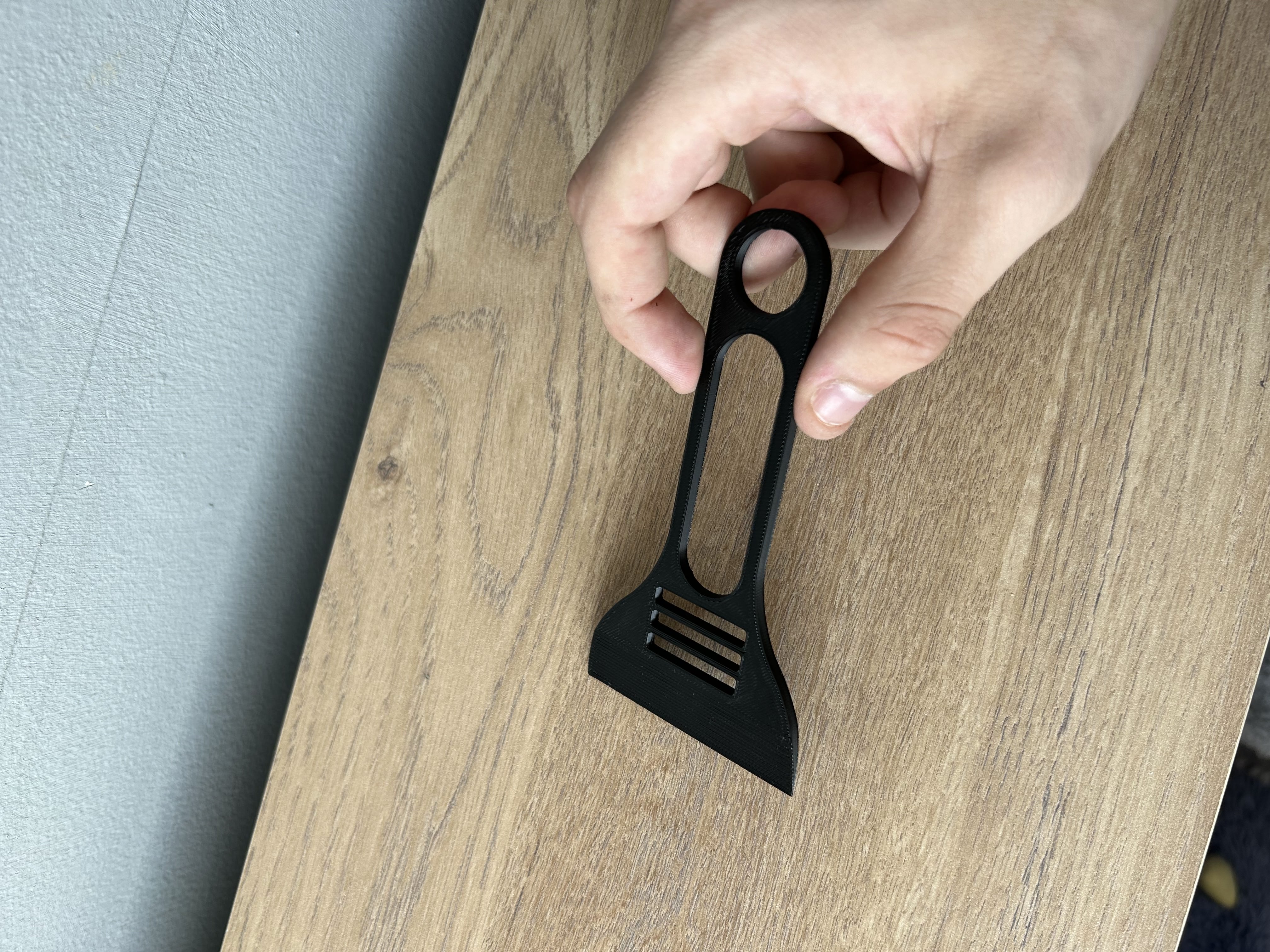 Print Bed Scraper - Quick Print 15min - Minimal Filament by Jack ...