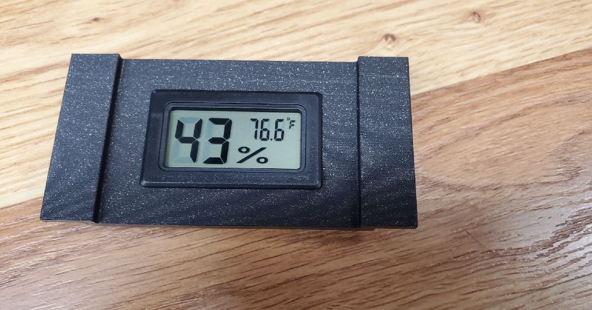 Dry box thermometer holder by Chris Riley | Download free STL model ...