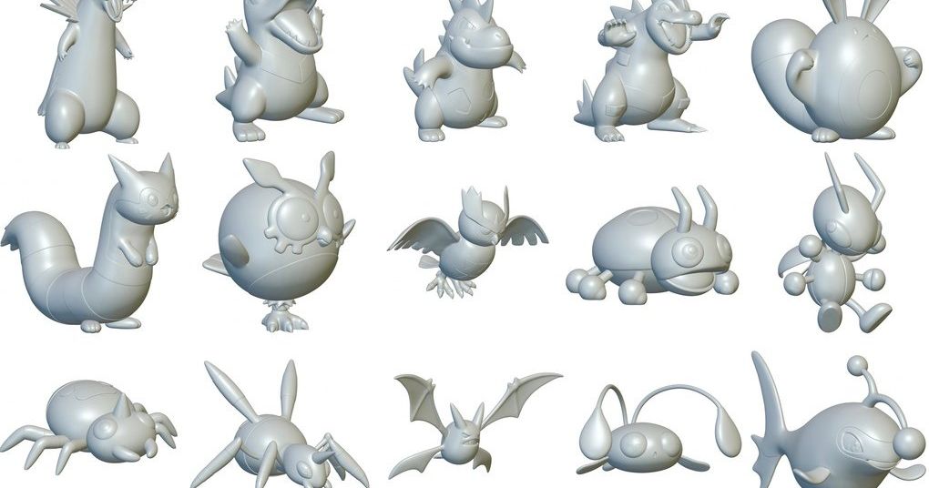 [FREE!] Pokemon ULTRA Pack (394 so far) - Optimized for 3D printing ...