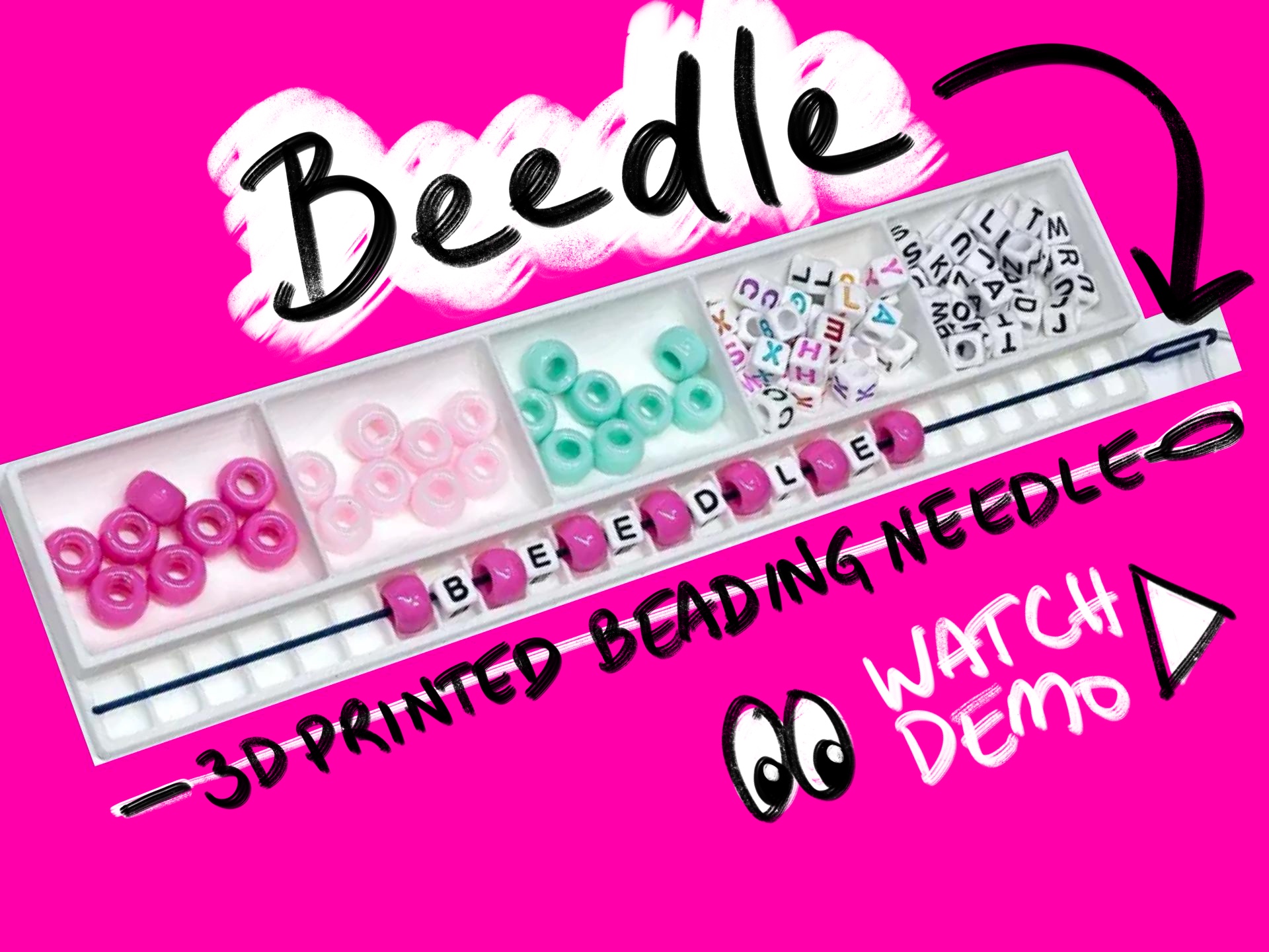 Beedle - The Original 3D printed beading needle | Bead craft tool for ...