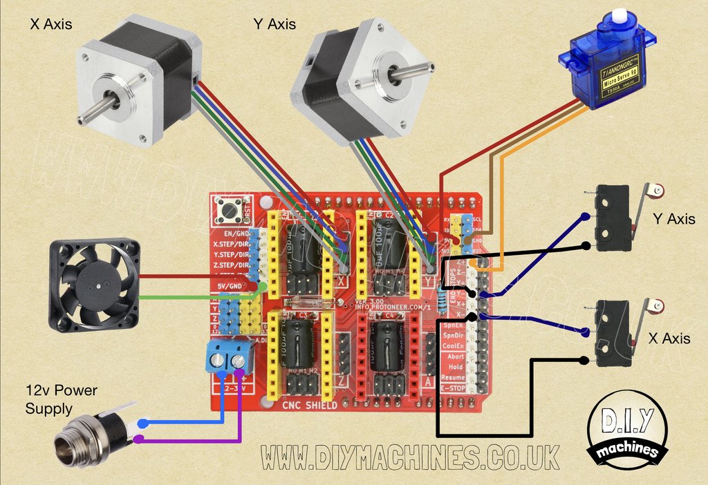 Easy 3D Printable CNC Drawing Machine - Draw on Cakes, Phones, Paper ...