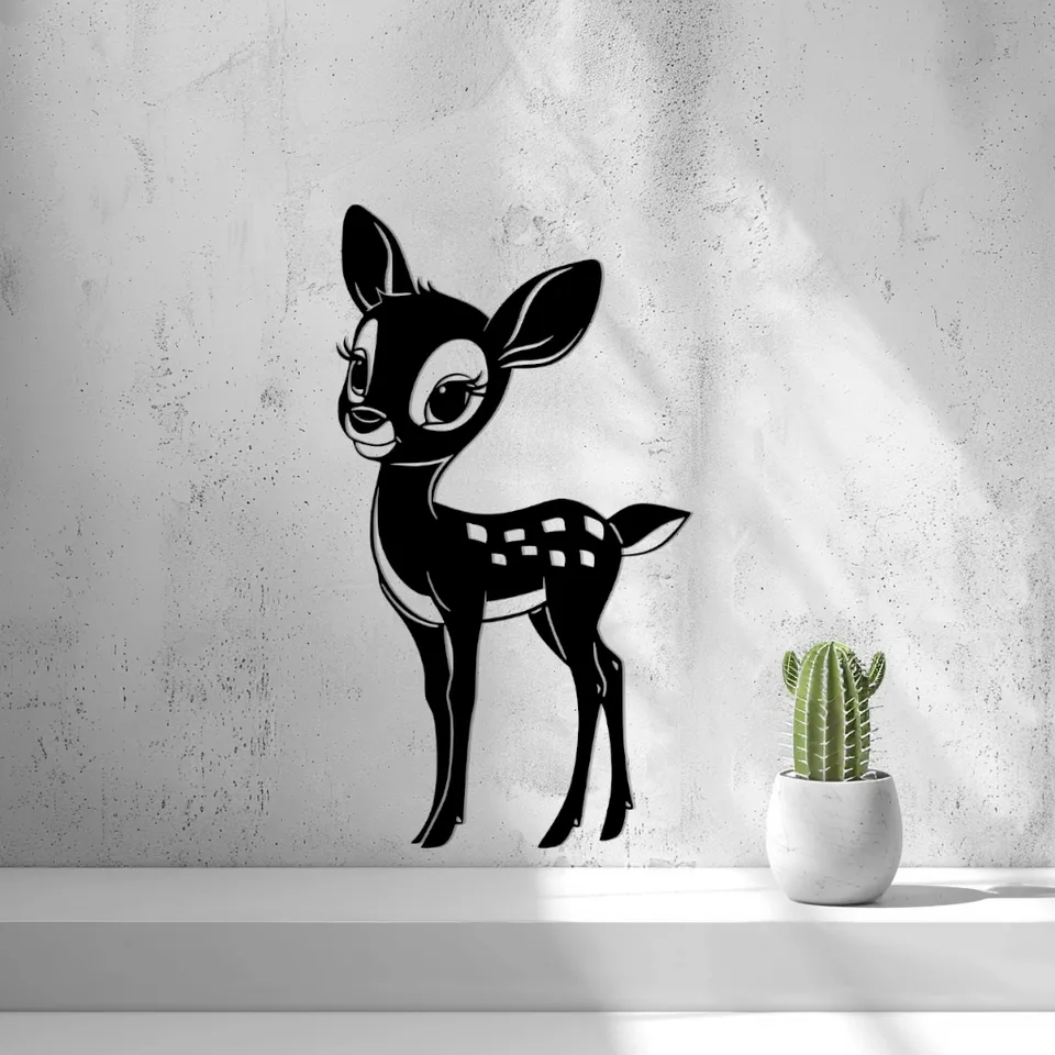 Deer 2d Wall Tattoo by 2D Art | Download free STL model | Printables.com